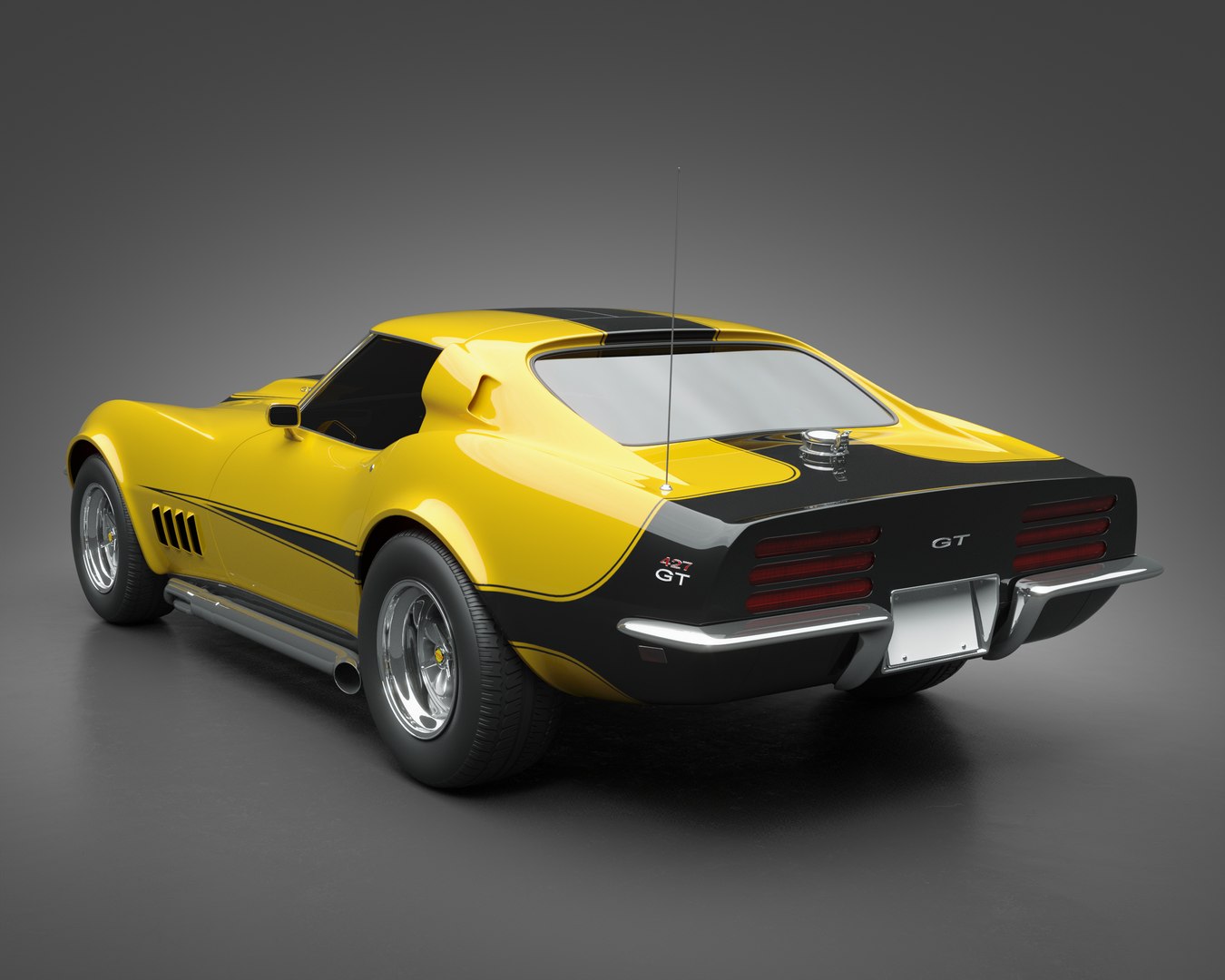 1969 Baldwin-Motion Corvette Phase III GT 3D Model - TurboSquid 1743246