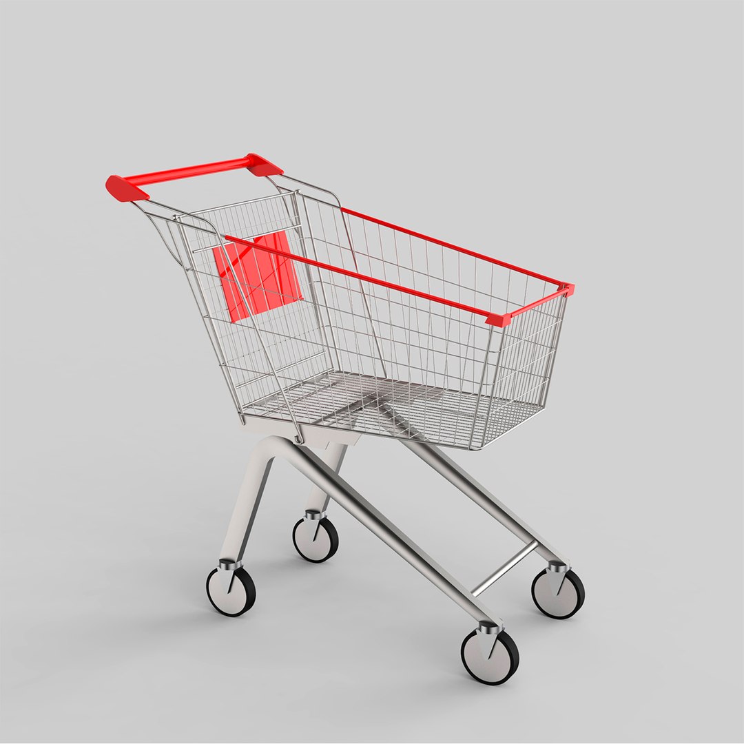 3D Model Shopping Trolley Small - TurboSquid 1738041