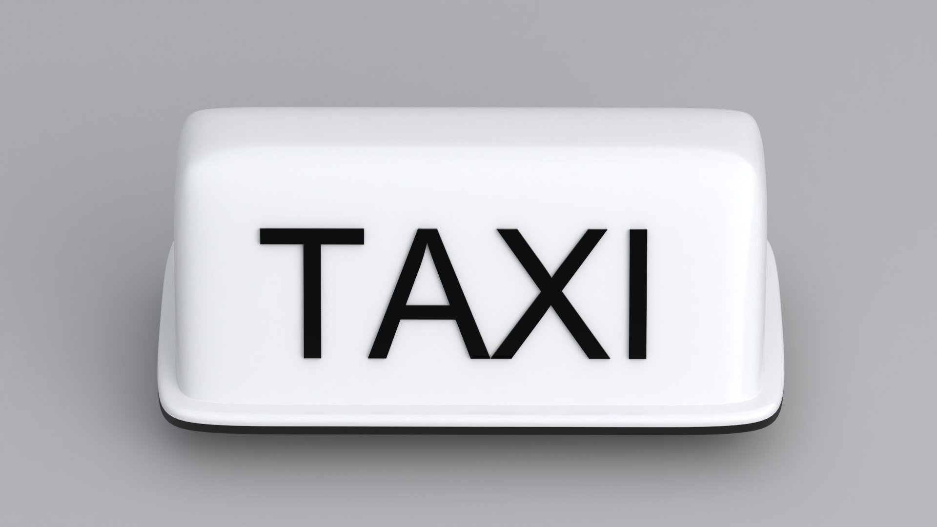 3D Model Taxi Rooftop Lamp White - TurboSquid 2510627