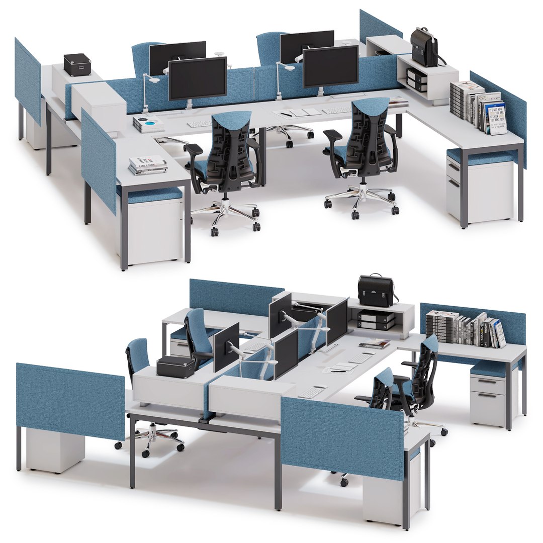 3D Herman Miller Layout - TurboSquid 1486732