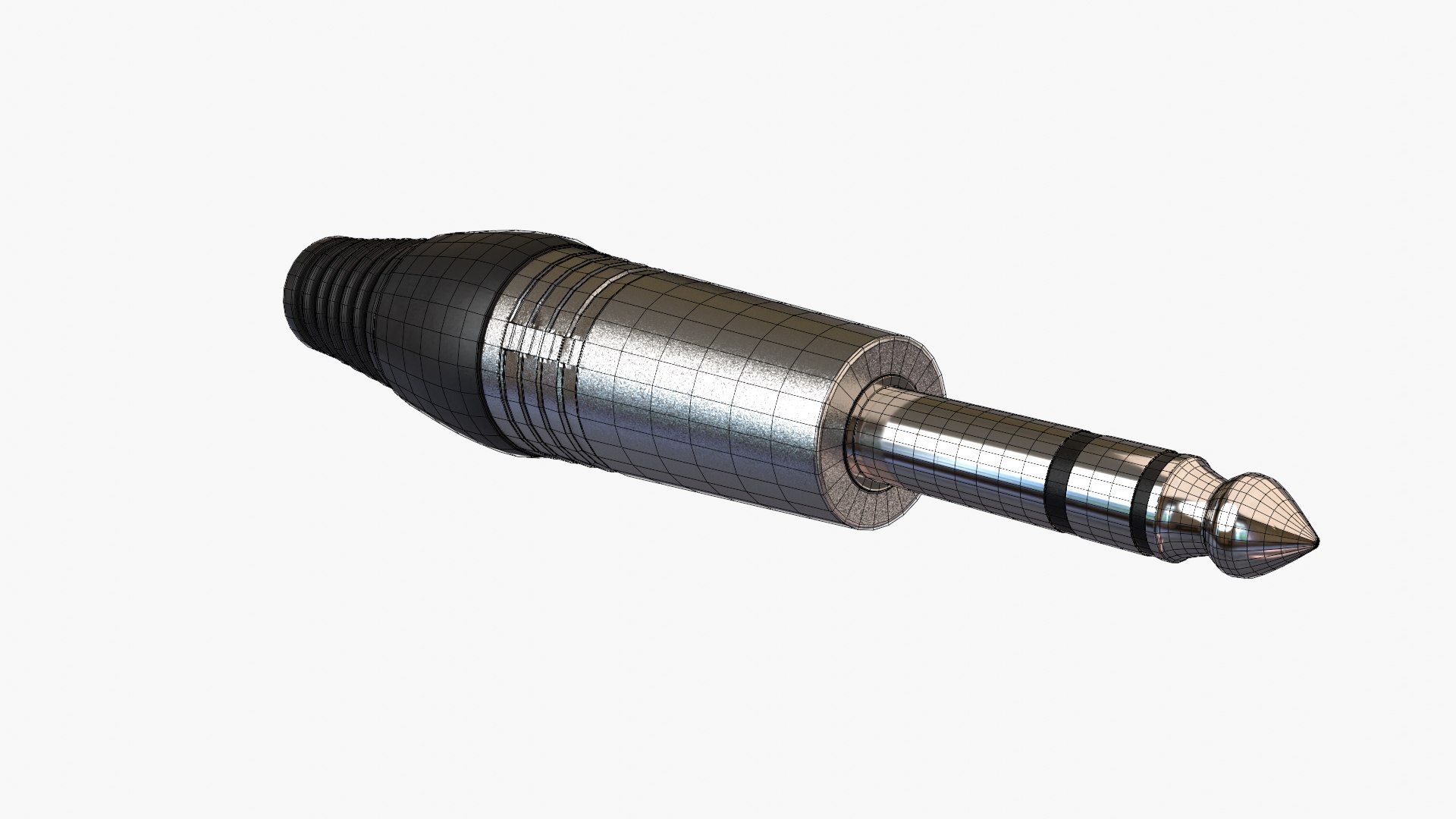 3D Jack 6 Mm Stereo Plug - TurboSquid 2183650