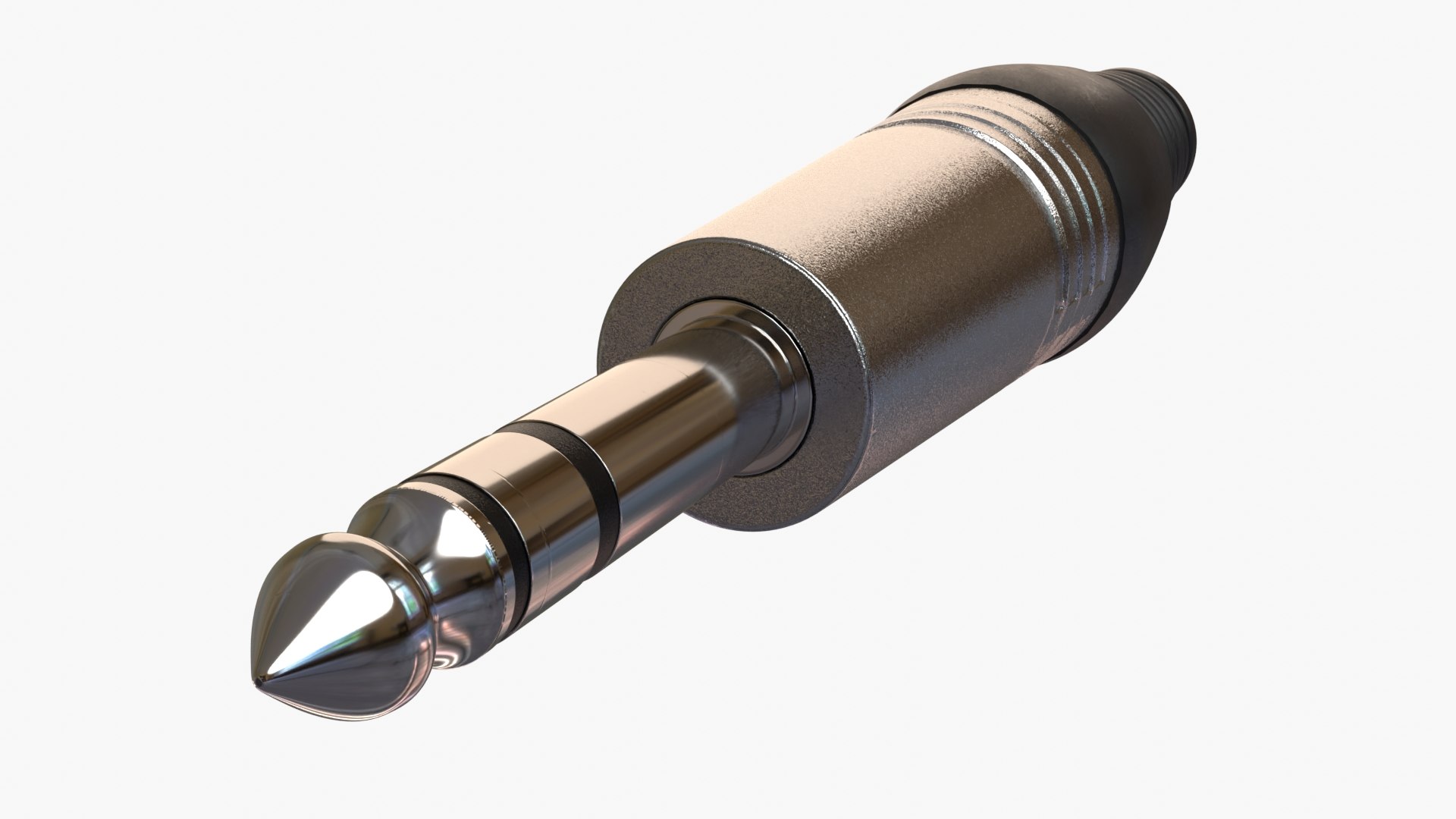 3D Jack 6 Mm Stereo Plug - TurboSquid 2183650