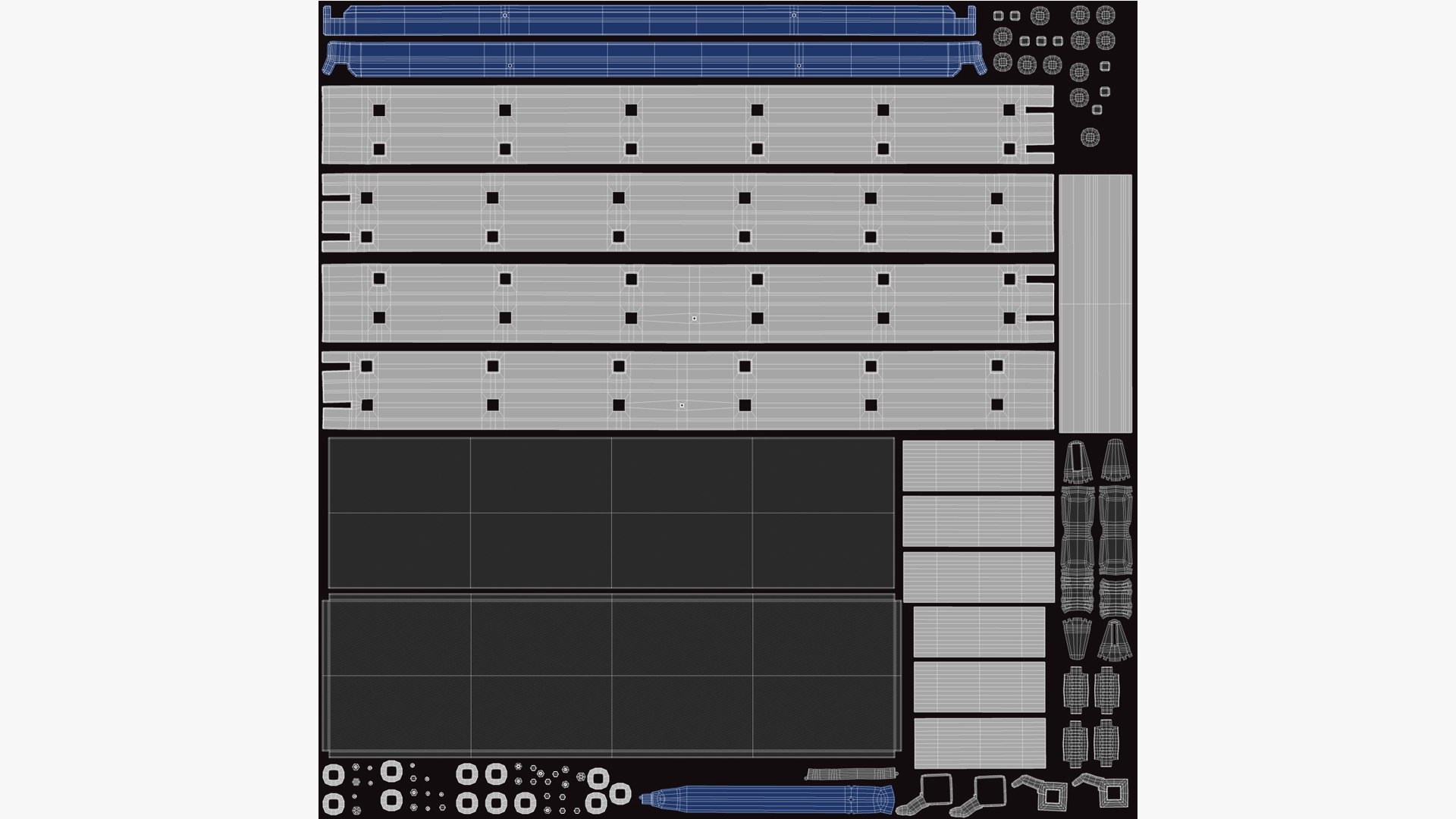 Scaffold Ladder Collection Model - TurboSquid 2325448