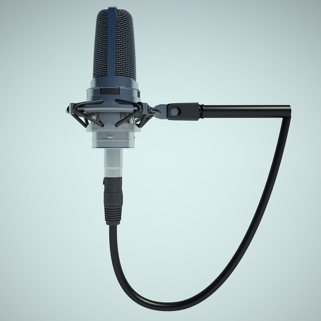 Free Microphone Mic Studio 3d Model