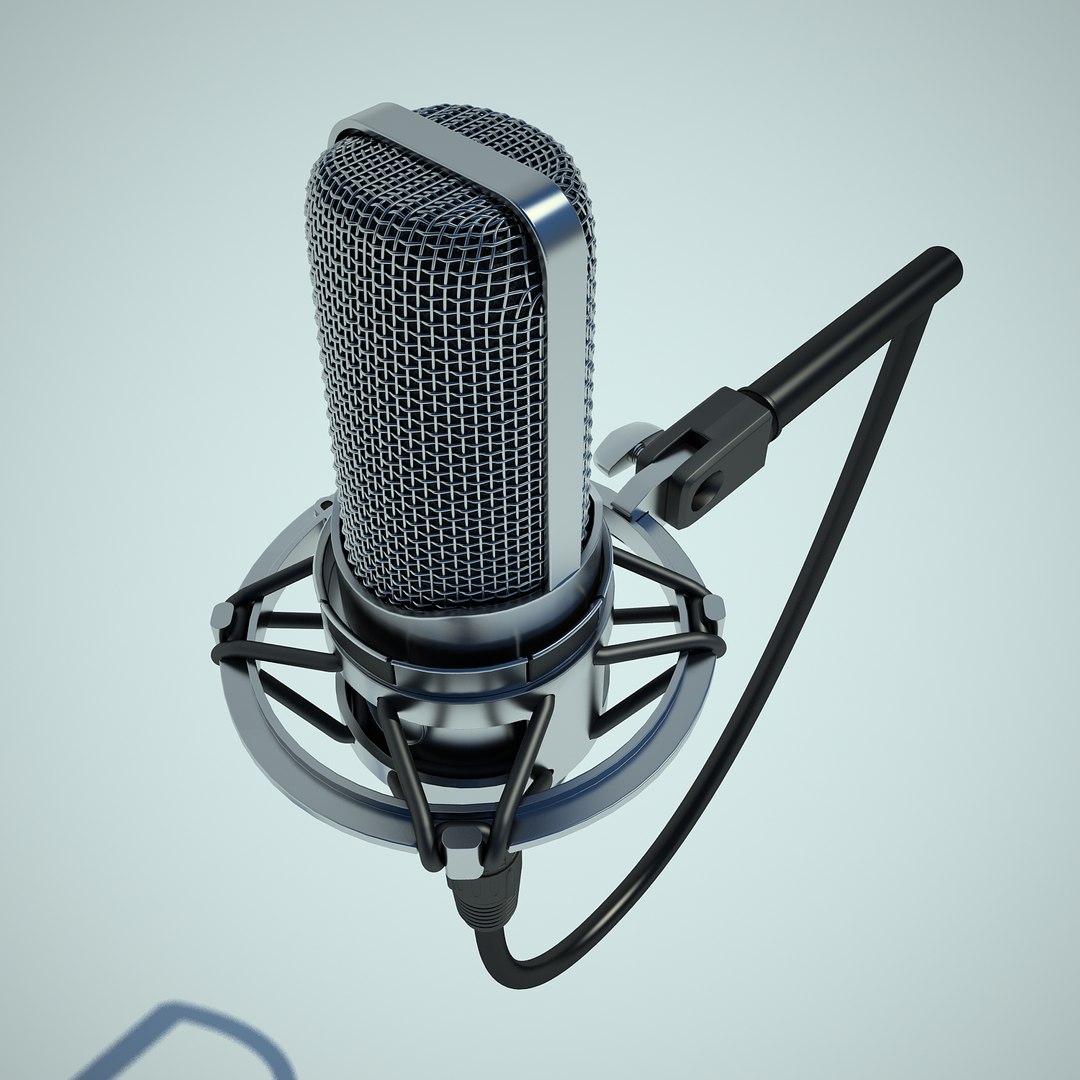 Free Microphone Mic Studio 3d Model