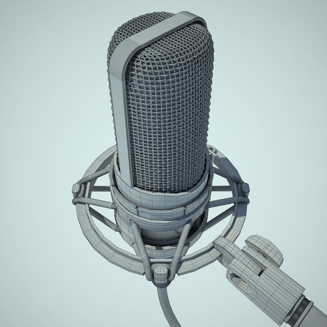 Free Microphone Mic Studio 3d Model