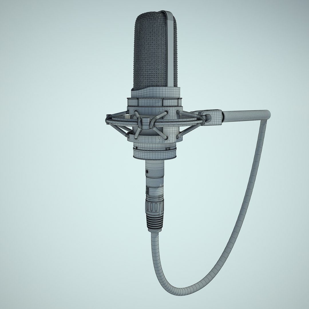 Free Microphone Mic Studio 3d Model