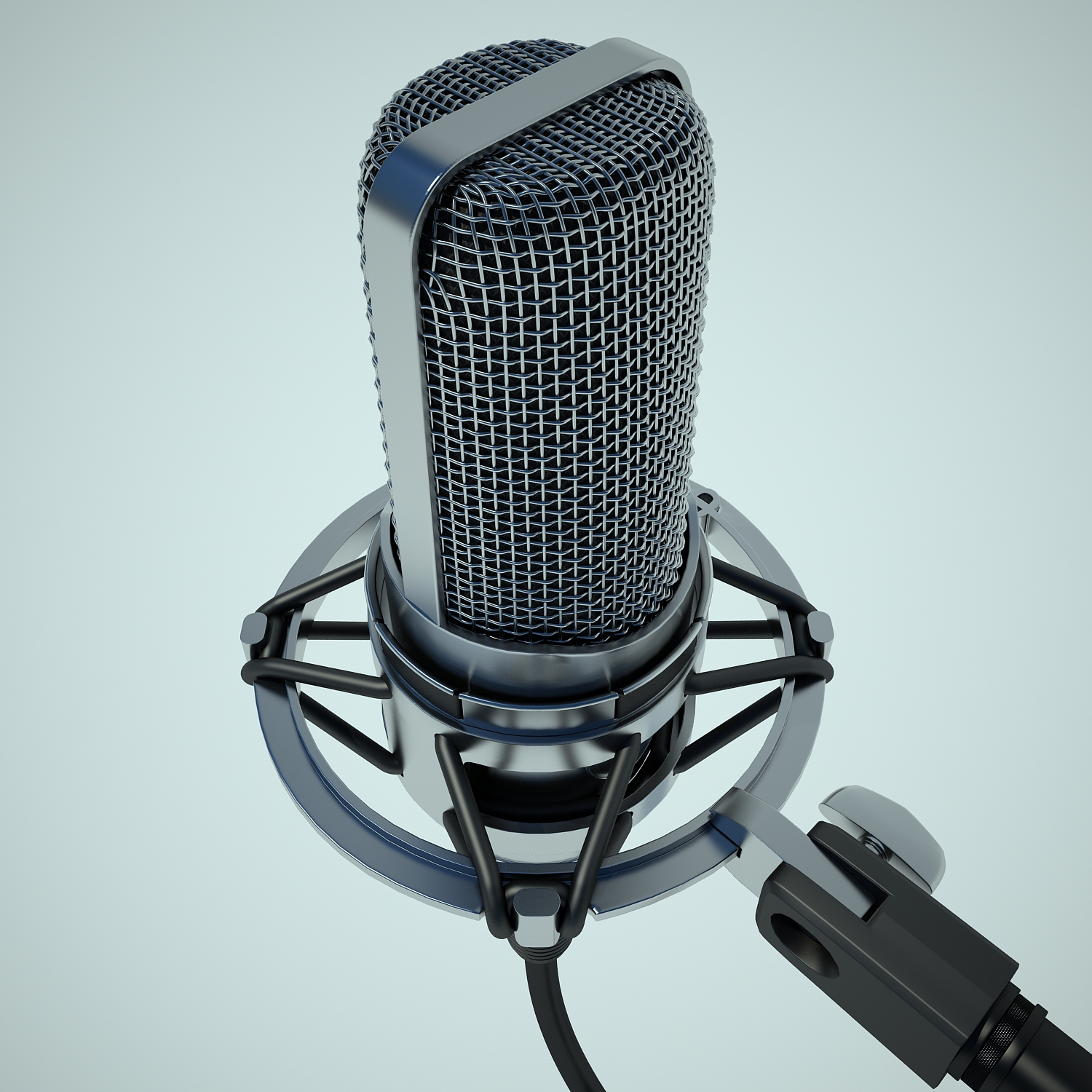 free microphone mic studio 3d model