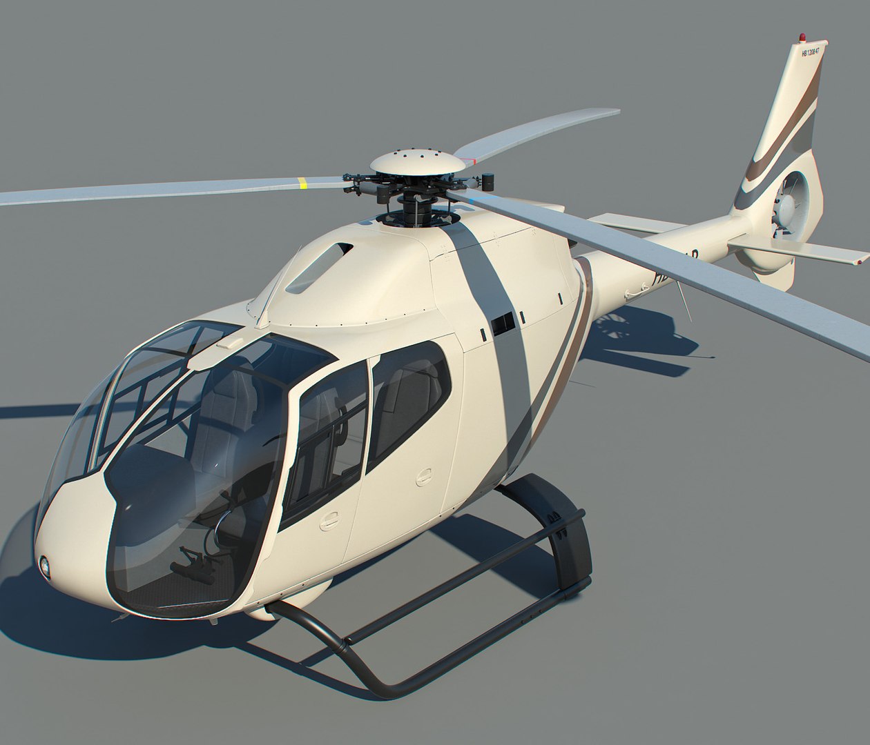 3d Model Copter Helicopter Ec