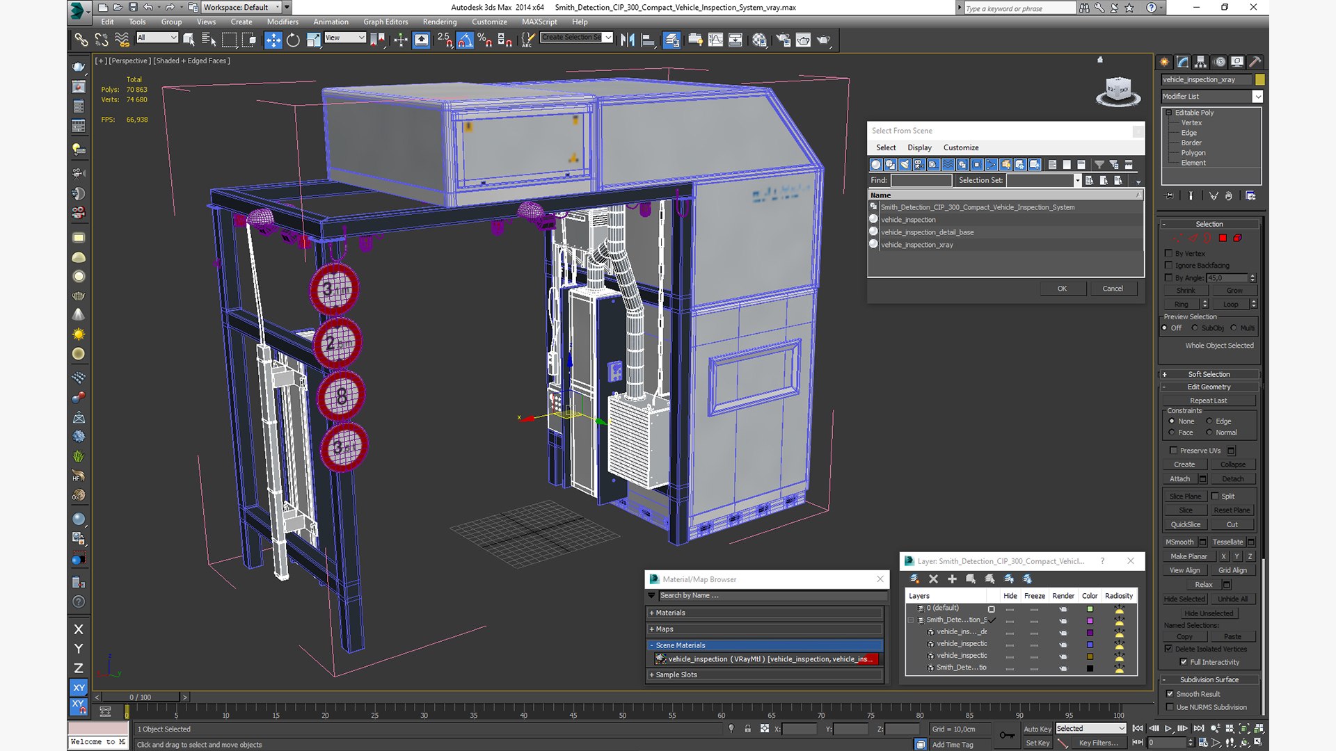 Smith Detection CIP 300 Compact Vehicle Inspection System 3D Model ...