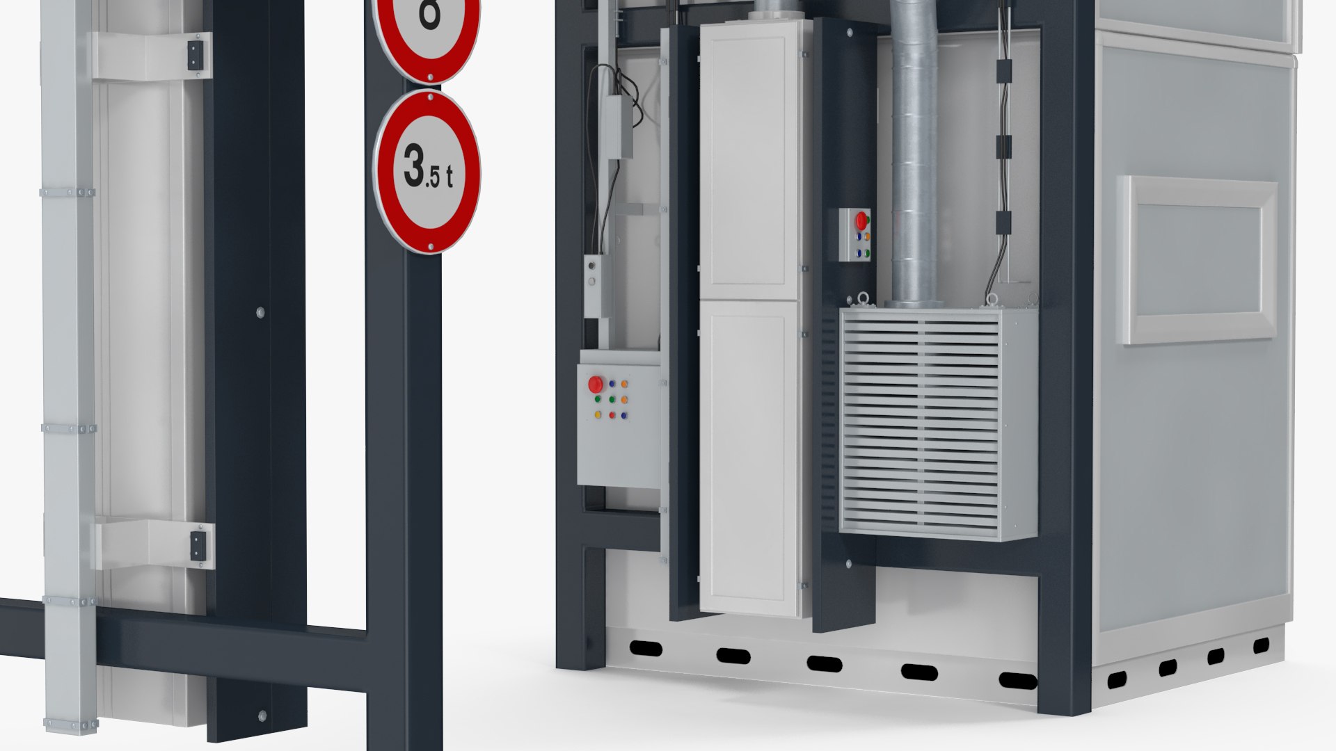 Smith Detection CIP 300 Compact Vehicle Inspection System 3D model ...