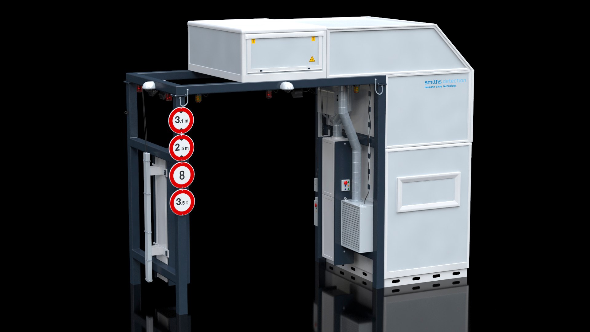 Smith Detection CIP 300 Compact Vehicle Inspection System 3D model ...