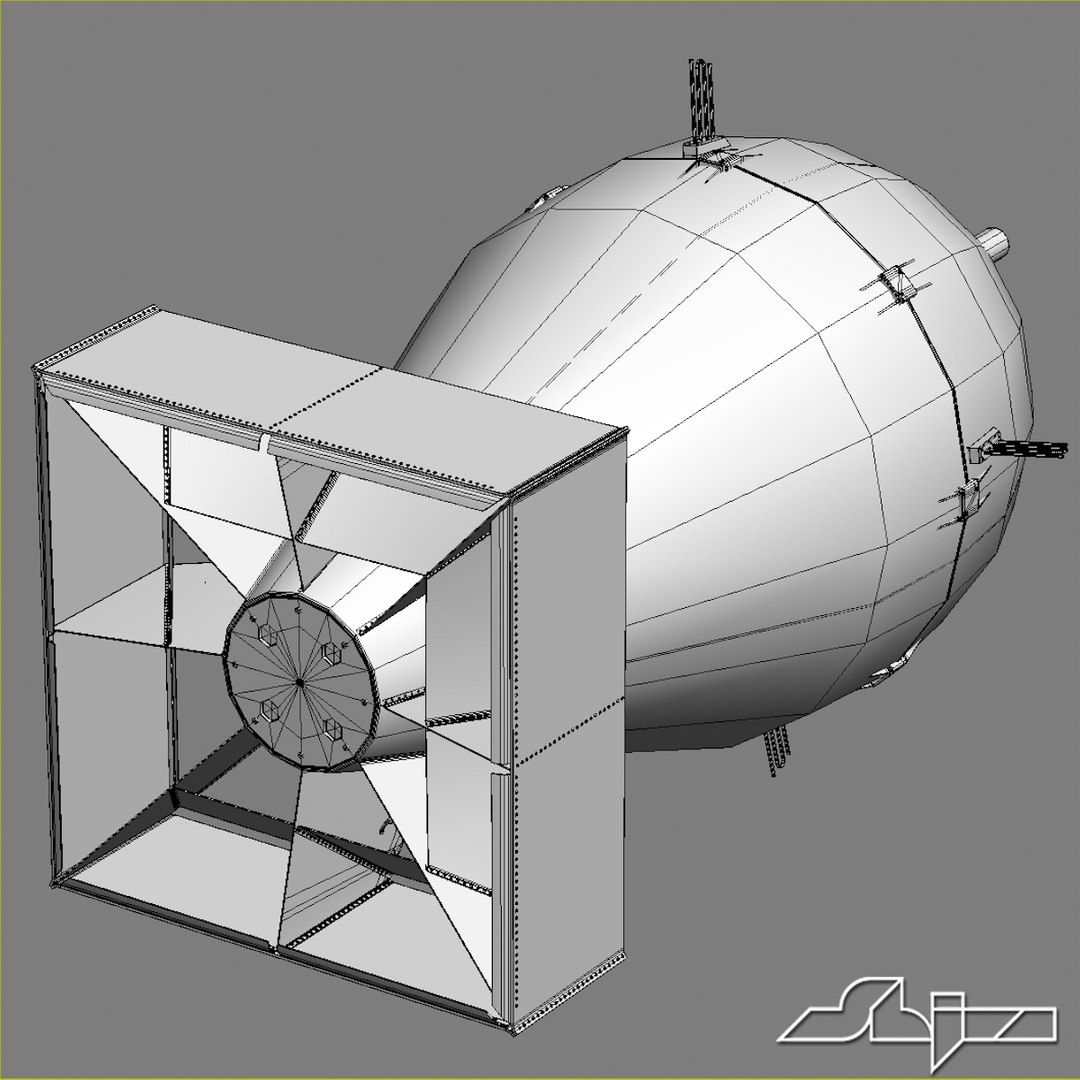 3d Model Fat Man Atomic Bomb