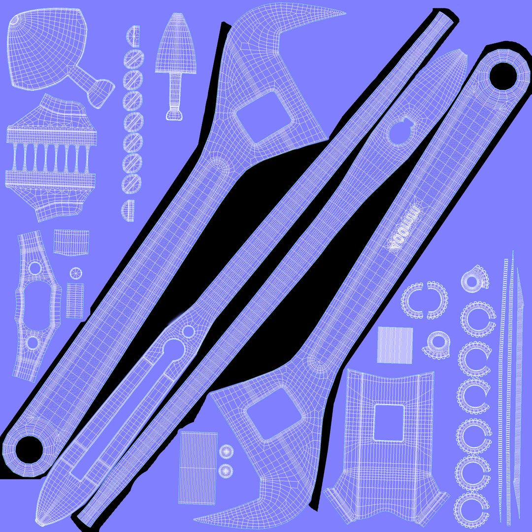 3d Model Of Adjustable Wrench