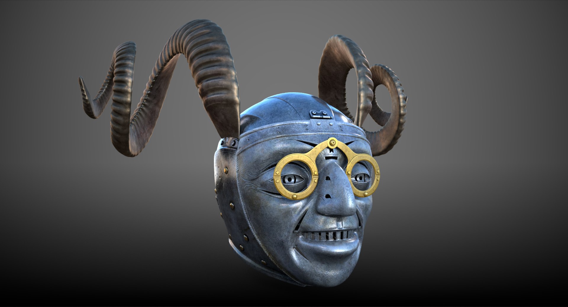 Horned Helmet Obj
