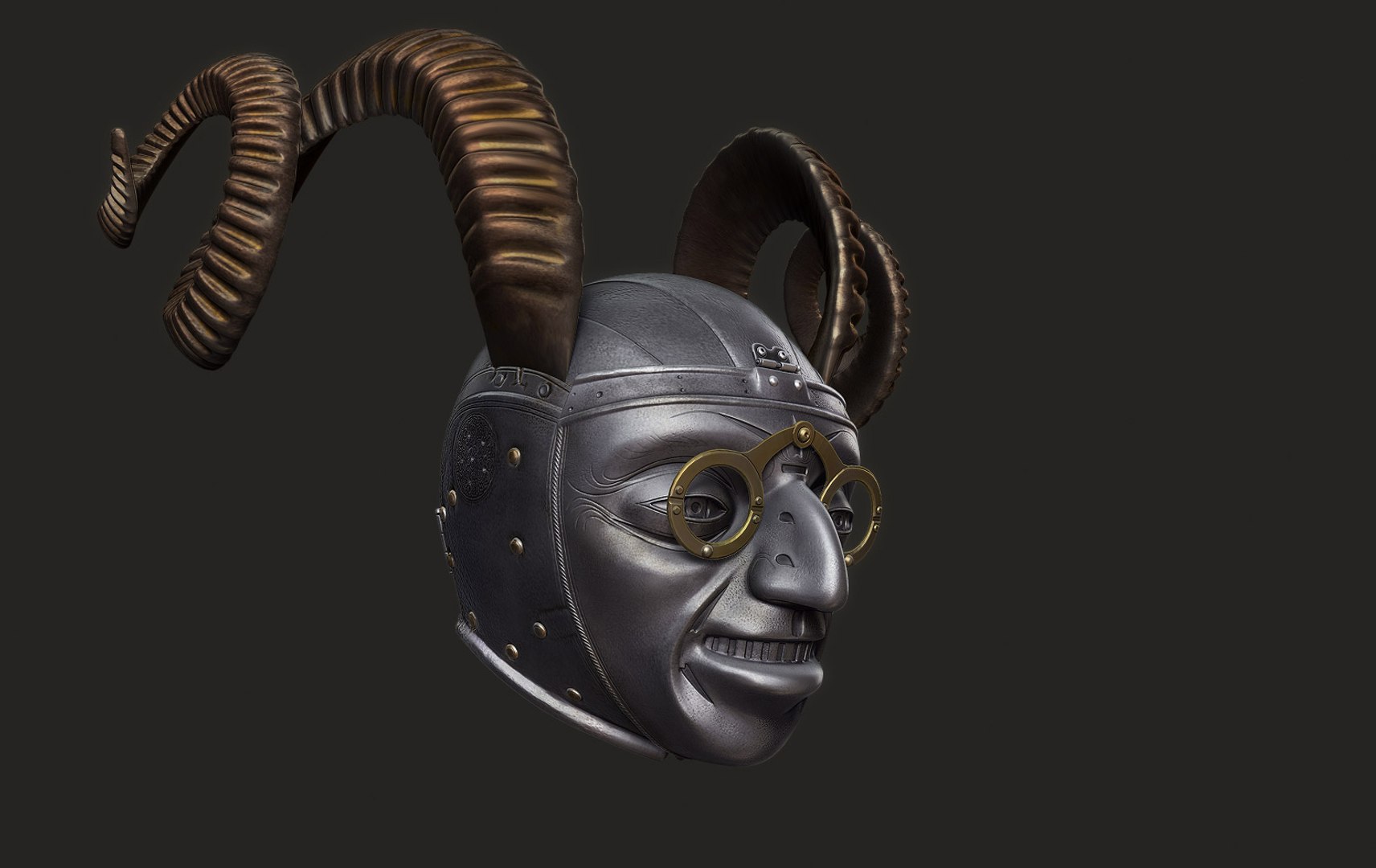 Horned Helmet Obj