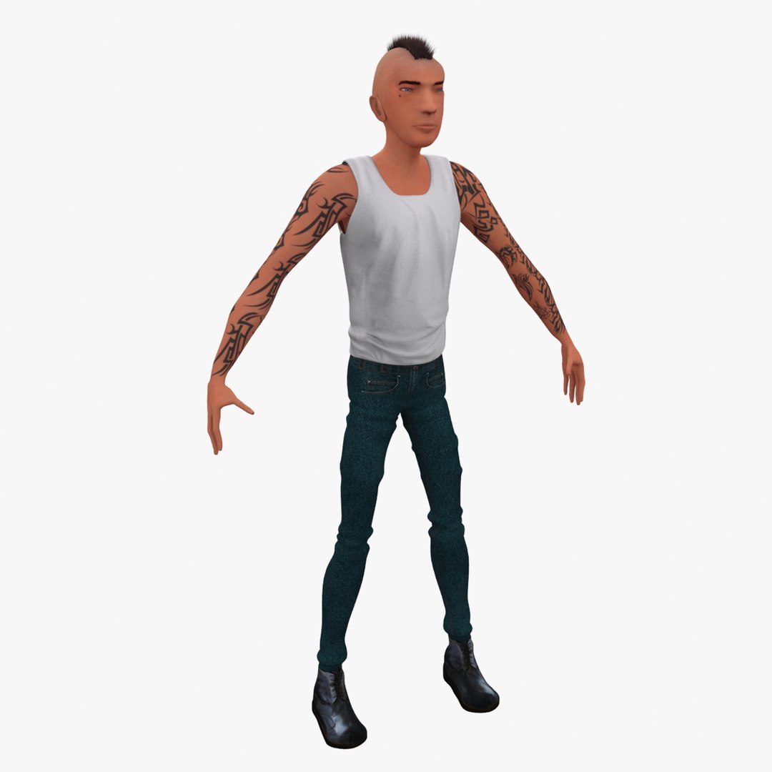 3d Stylized Cartoon Punk