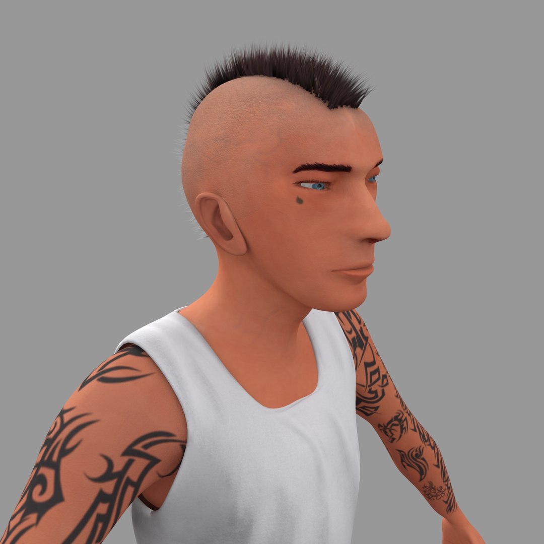 3d Stylized Cartoon Punk