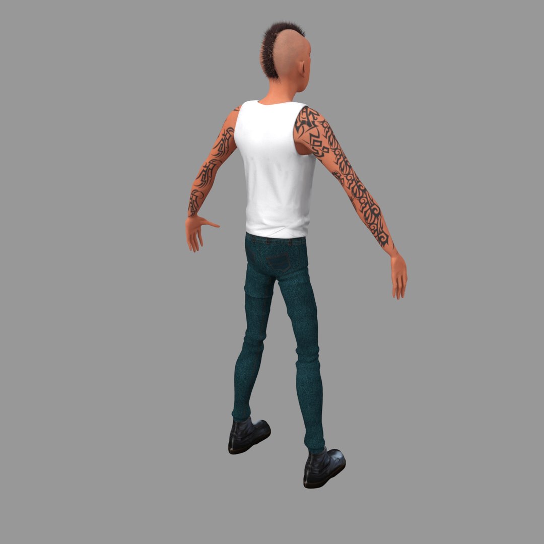 3d Stylized Cartoon Punk