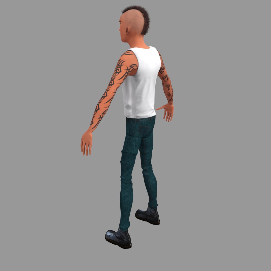 3d Stylized Cartoon Punk