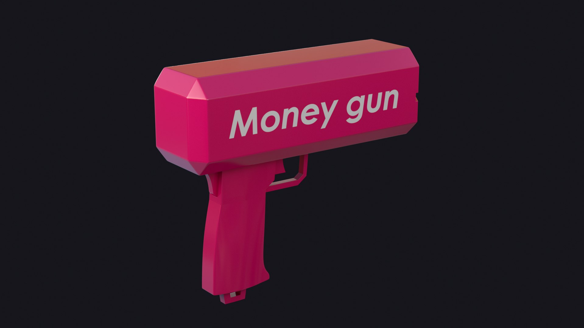 3D Money Gun model - TurboSquid 2139907