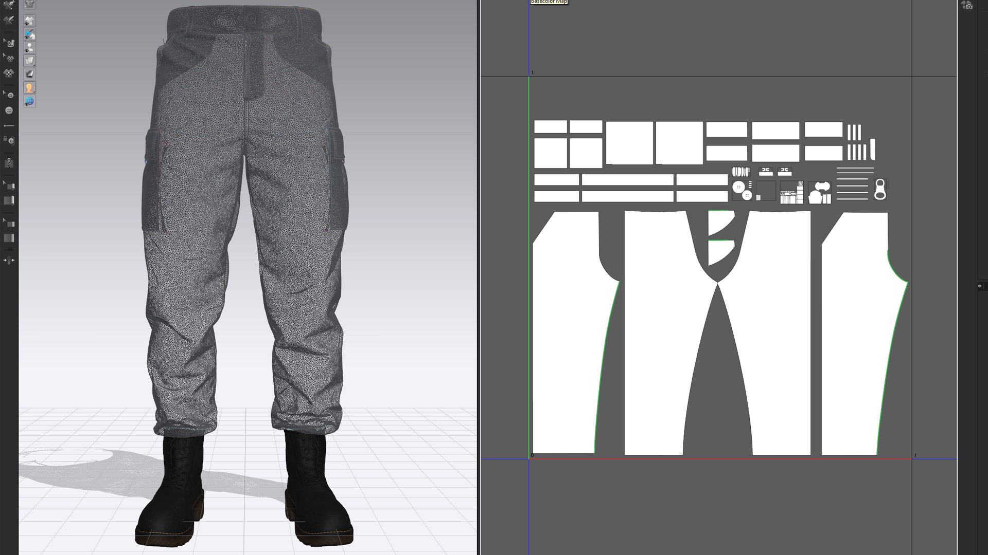 3D Model Military Cargo Pants - Marvelous Designer - TurboSquid 1948743