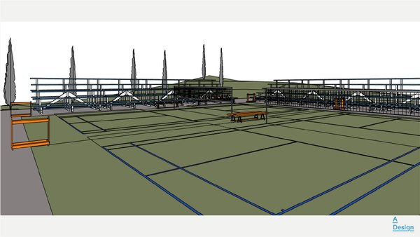 3D Outdoor sports ground - Revit model - TurboSquid 2018299