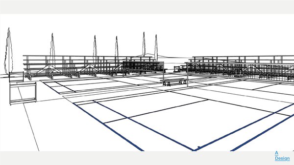 modelo 3d Campo de deportes al aire libre - modelo Revit - TurboSquid ...