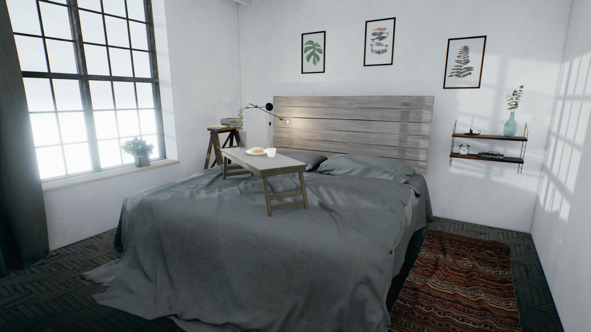Interior Assets Bedroom Model - TurboSquid 1165556