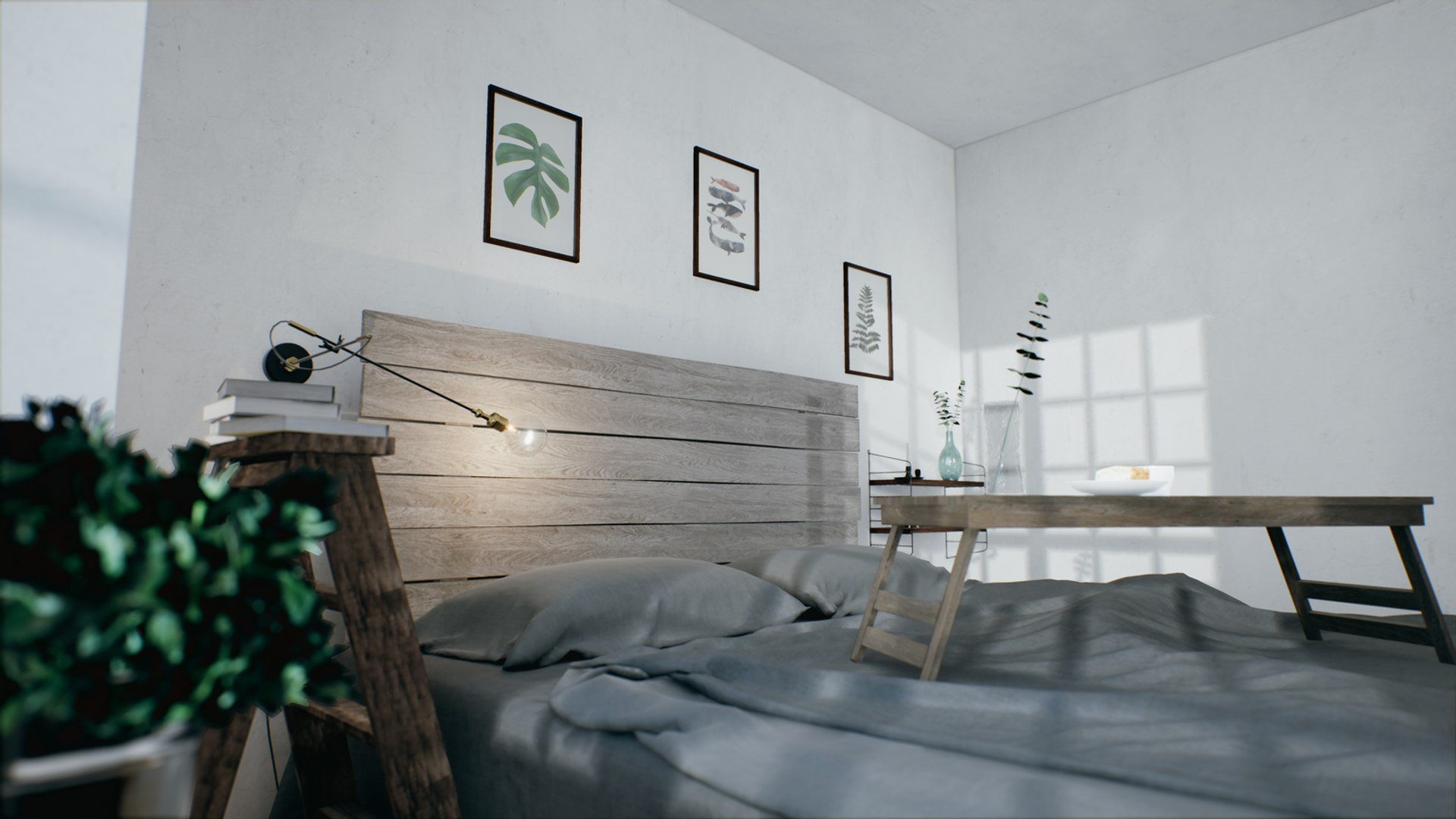 Interior Assets Bedroom Model - TurboSquid 1165556