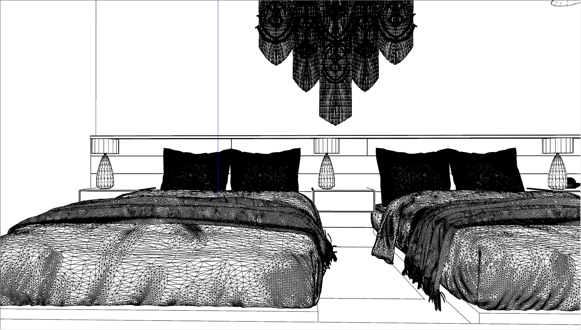 3D Hotel Standard Room Interior Design - TurboSquid 2005462