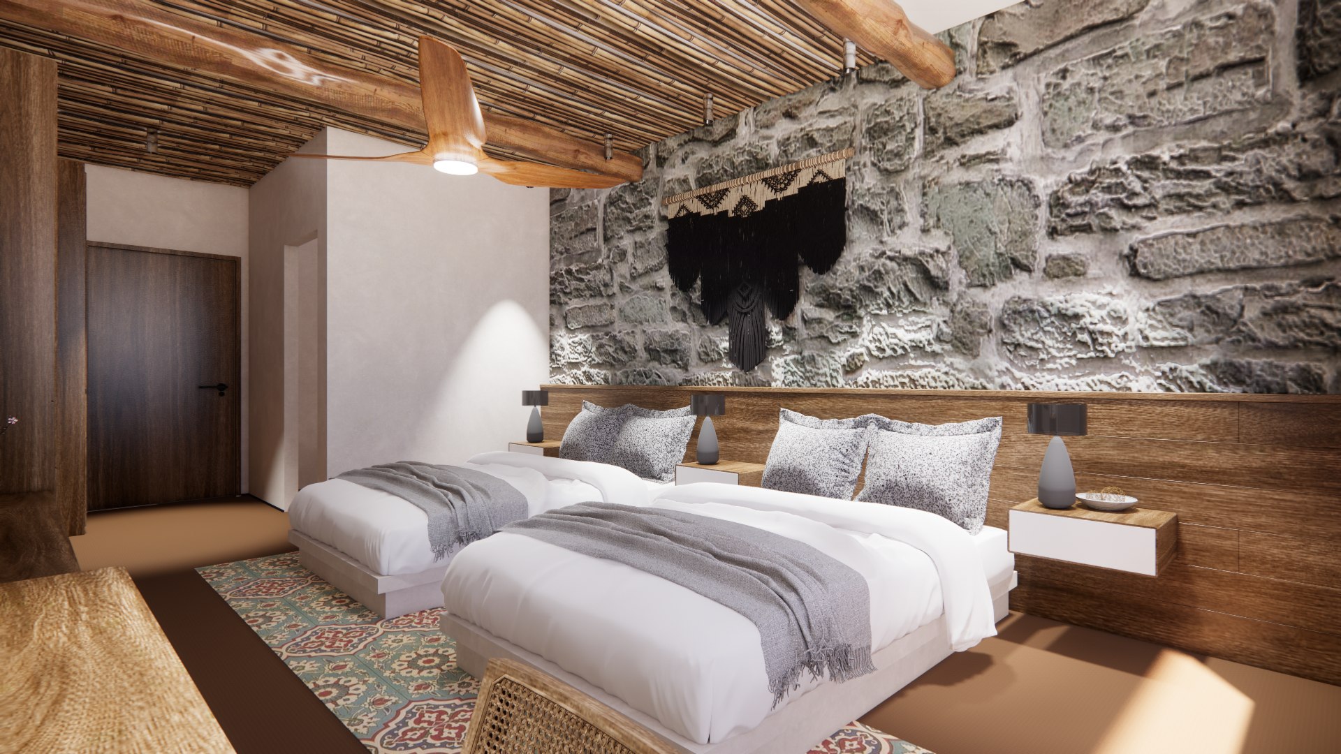 3D Hotel Standard Room Interior Design - TurboSquid 2005462