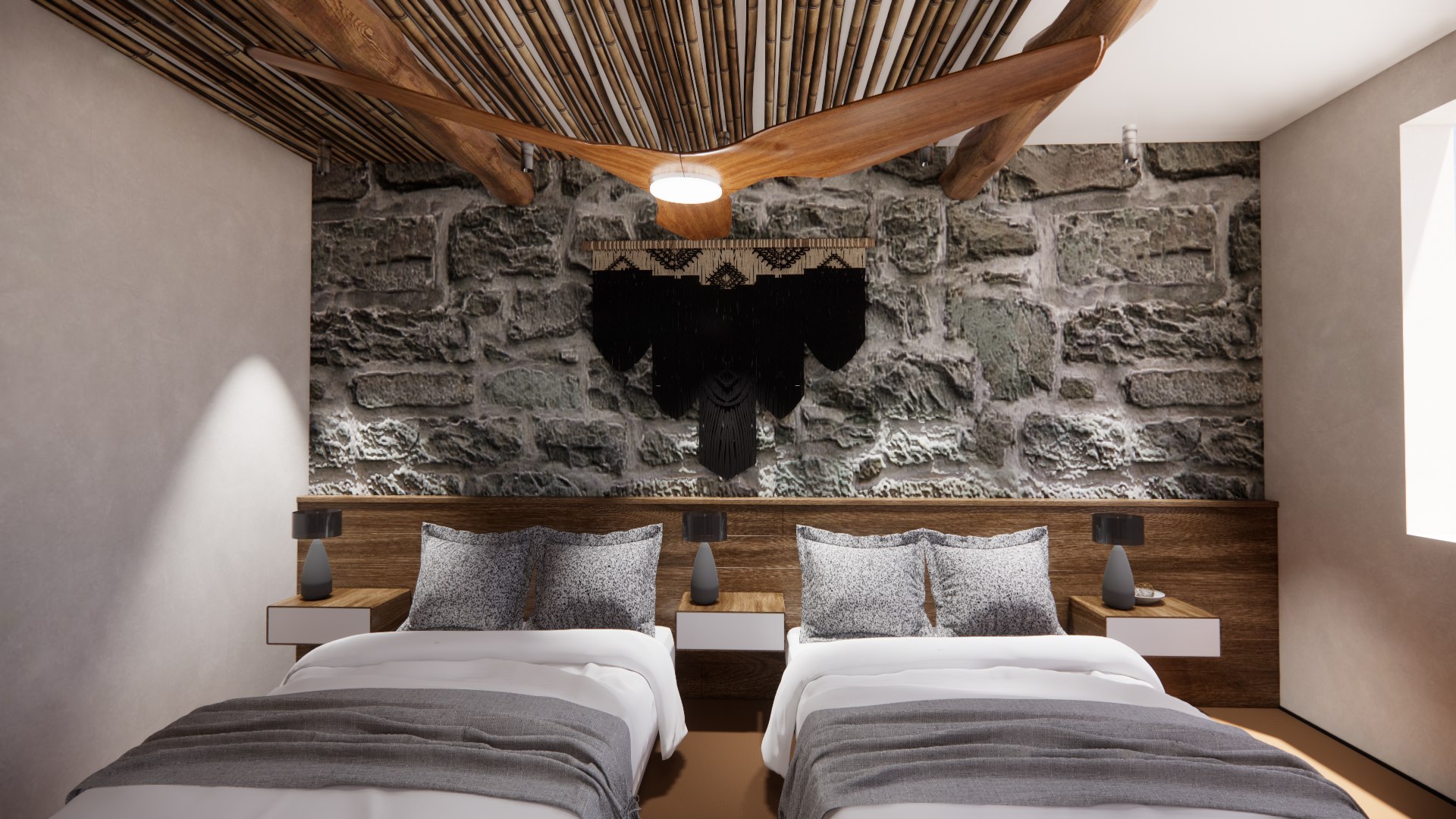 3D Hotel Standard Room Interior Design - TurboSquid 2005462