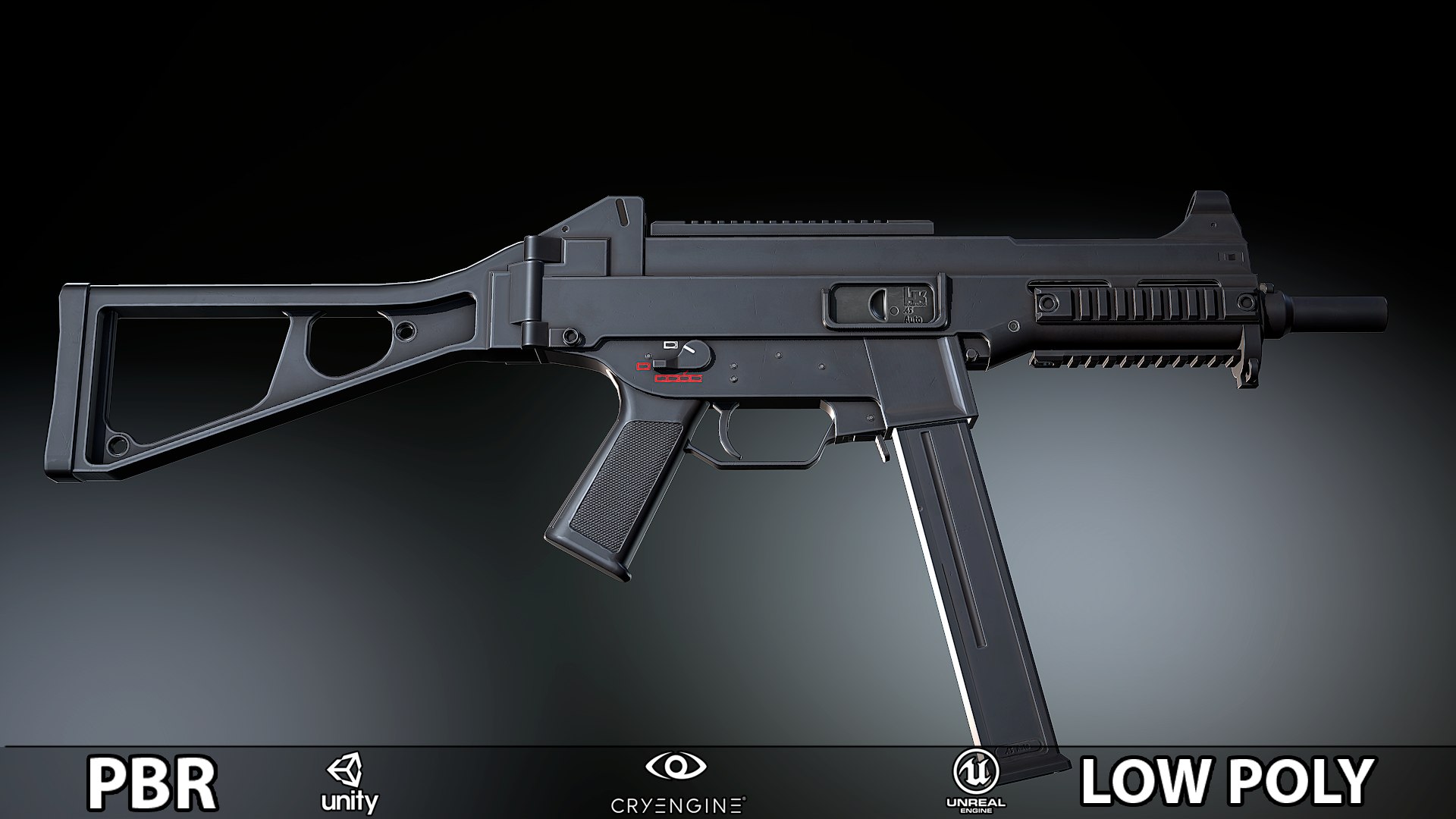 3D Ump Weapon Gun Model - TurboSquid 1241208