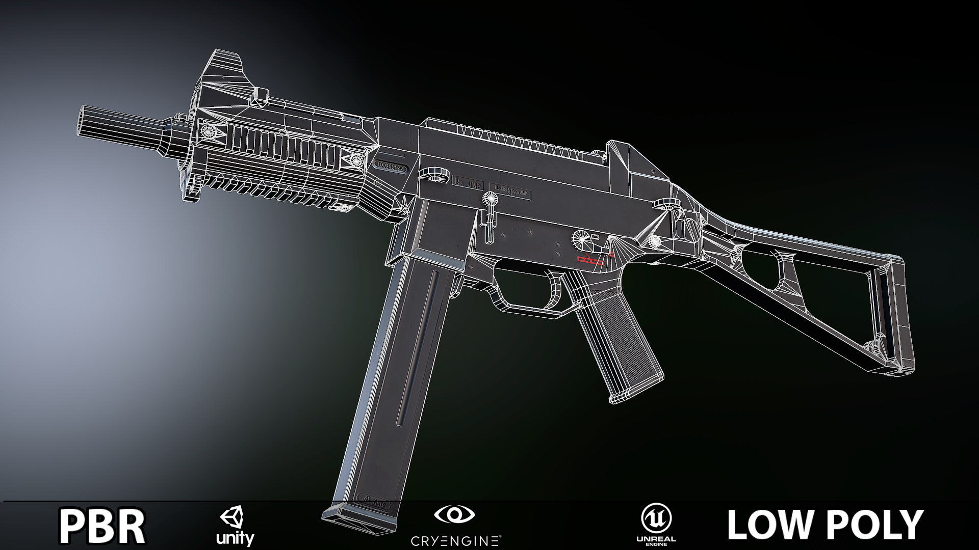 3D Ump Weapon Gun Model - TurboSquid 1241208