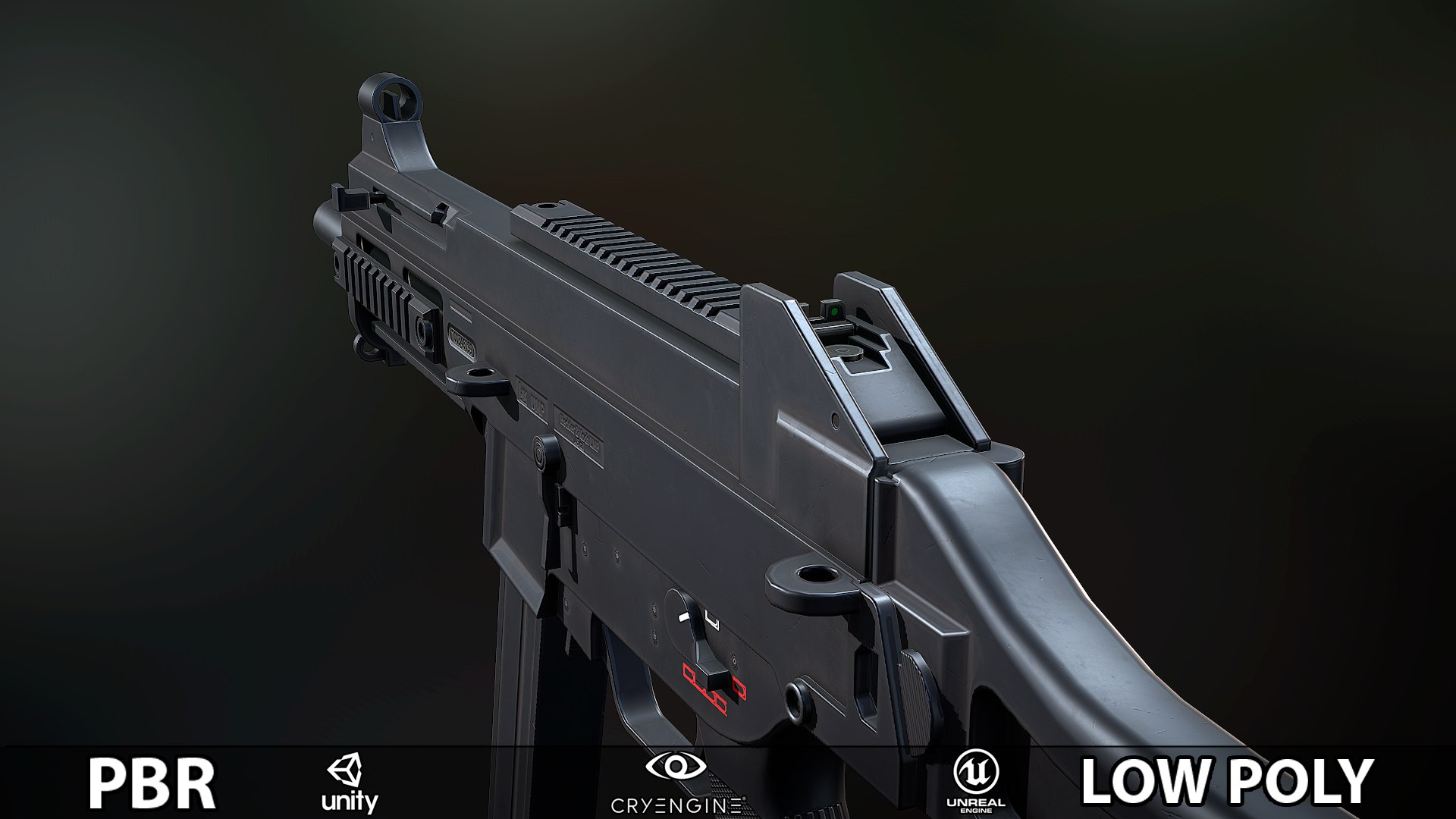 3D Ump Weapon Gun Model - TurboSquid 1241208