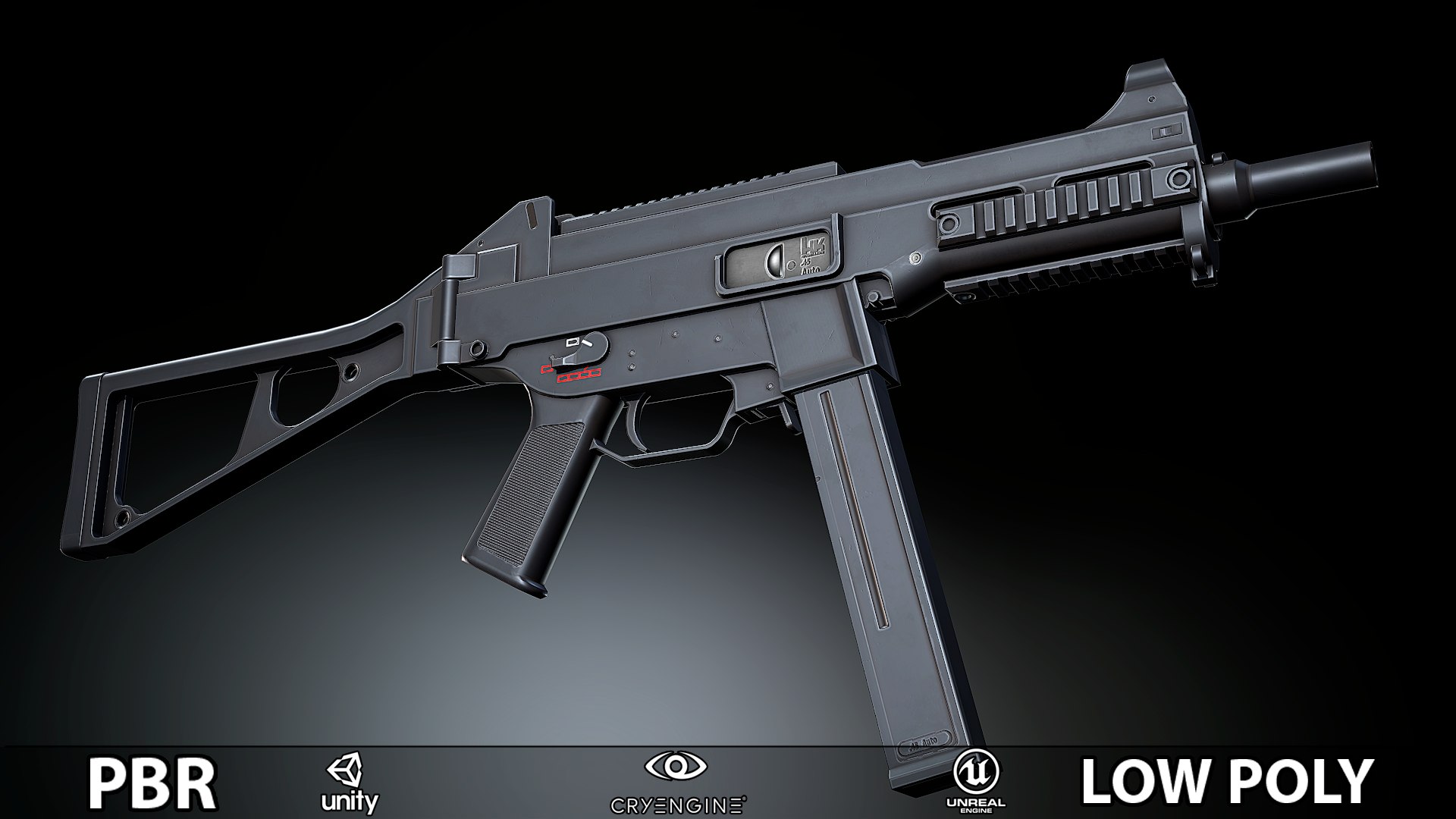 3D Ump Weapon Gun Model - TurboSquid 1241208