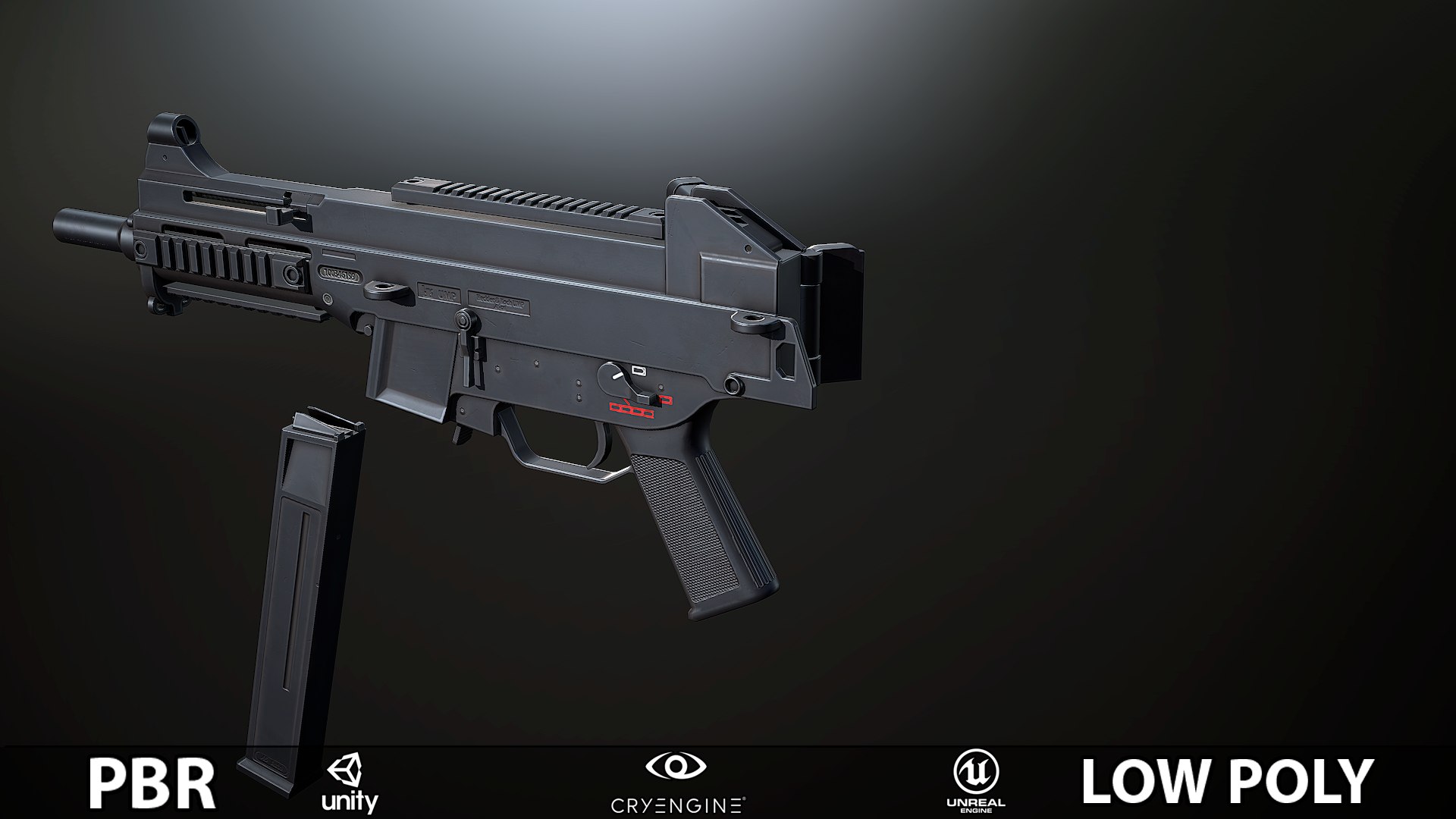 3D Ump Weapon Gun Model - TurboSquid 1241208