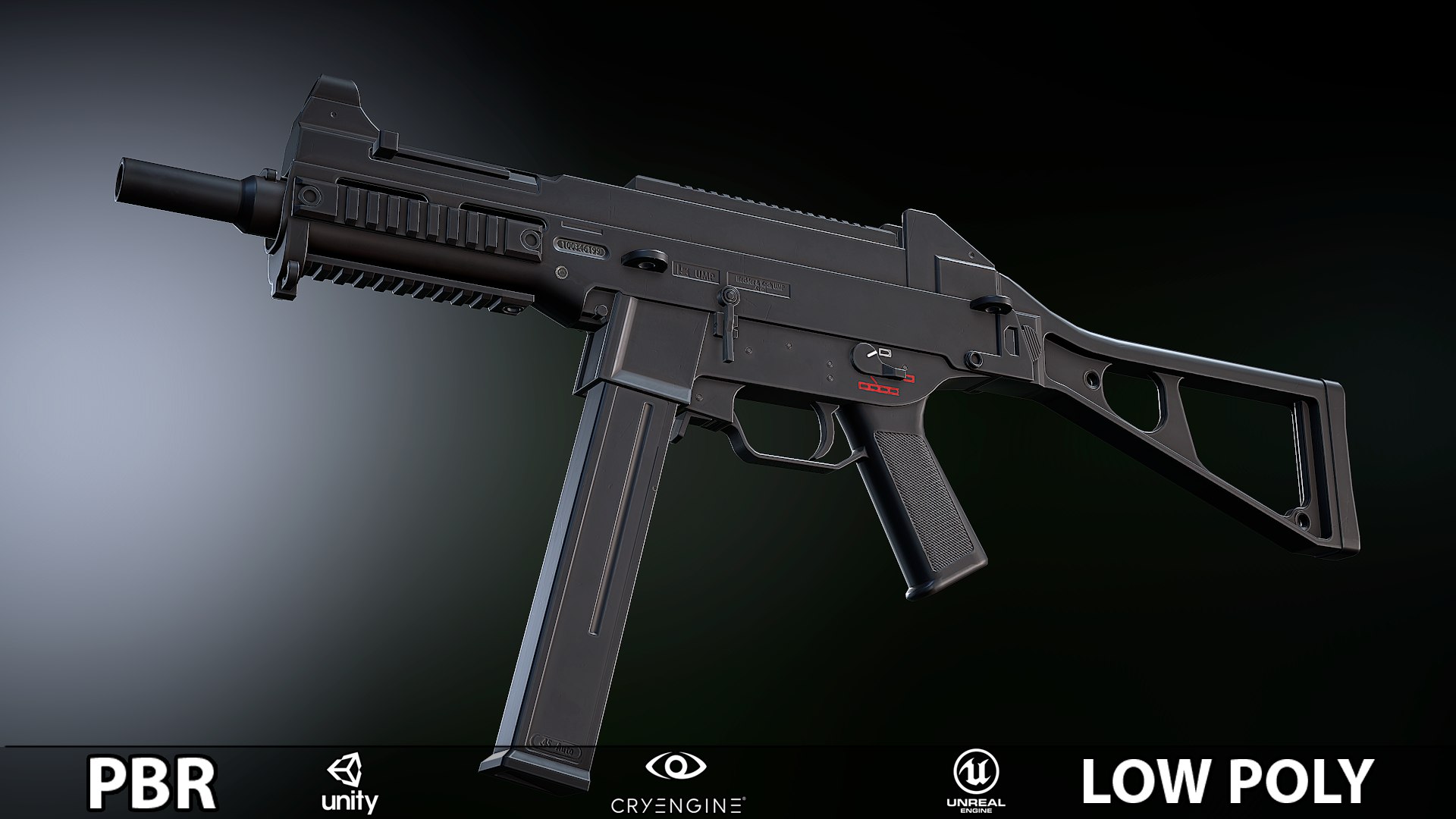 3D Ump Weapon Gun Model - TurboSquid 1241208