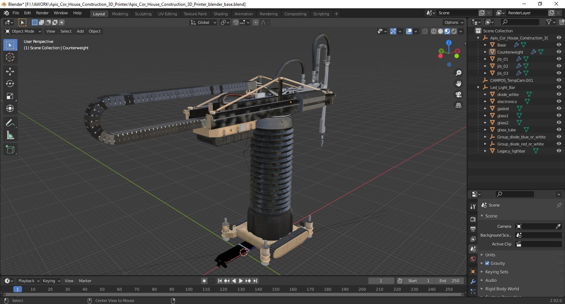 Apis Cor House Construction 3D Printer 3D Model - TurboSquid 2230638