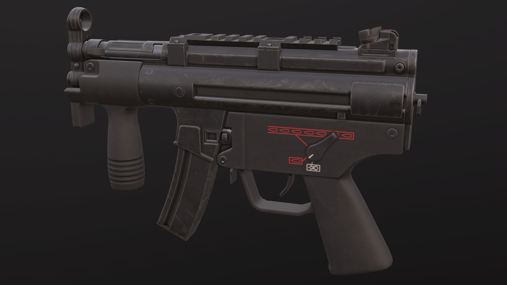 3D Mp5k Submachine Gun Model - TurboSquid 1249905