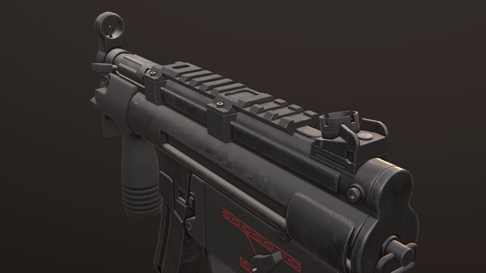 3D Mp5k Submachine Gun Model - TurboSquid 1249905