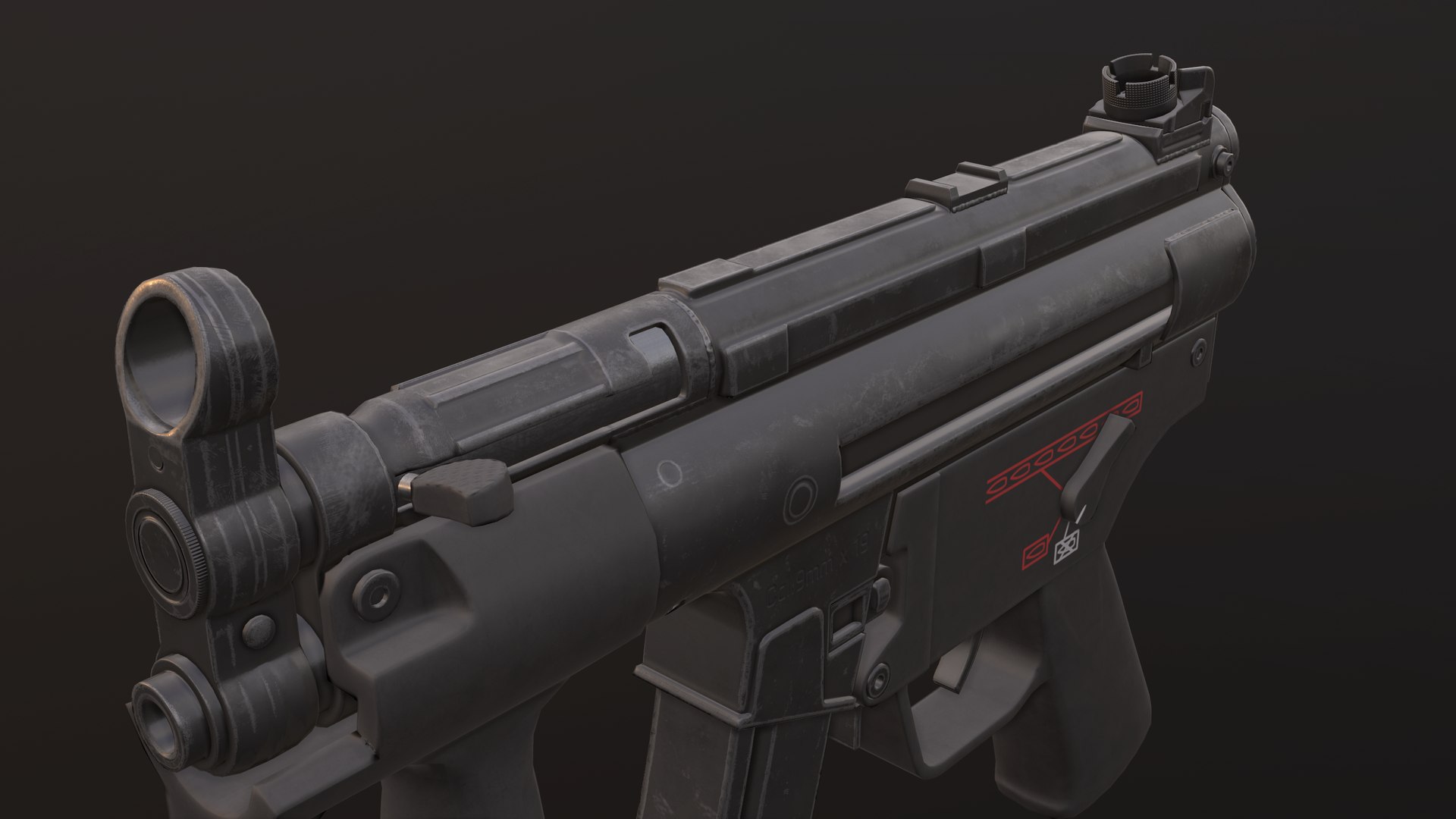 3D Mp5k Submachine Gun Model - TurboSquid 1249905