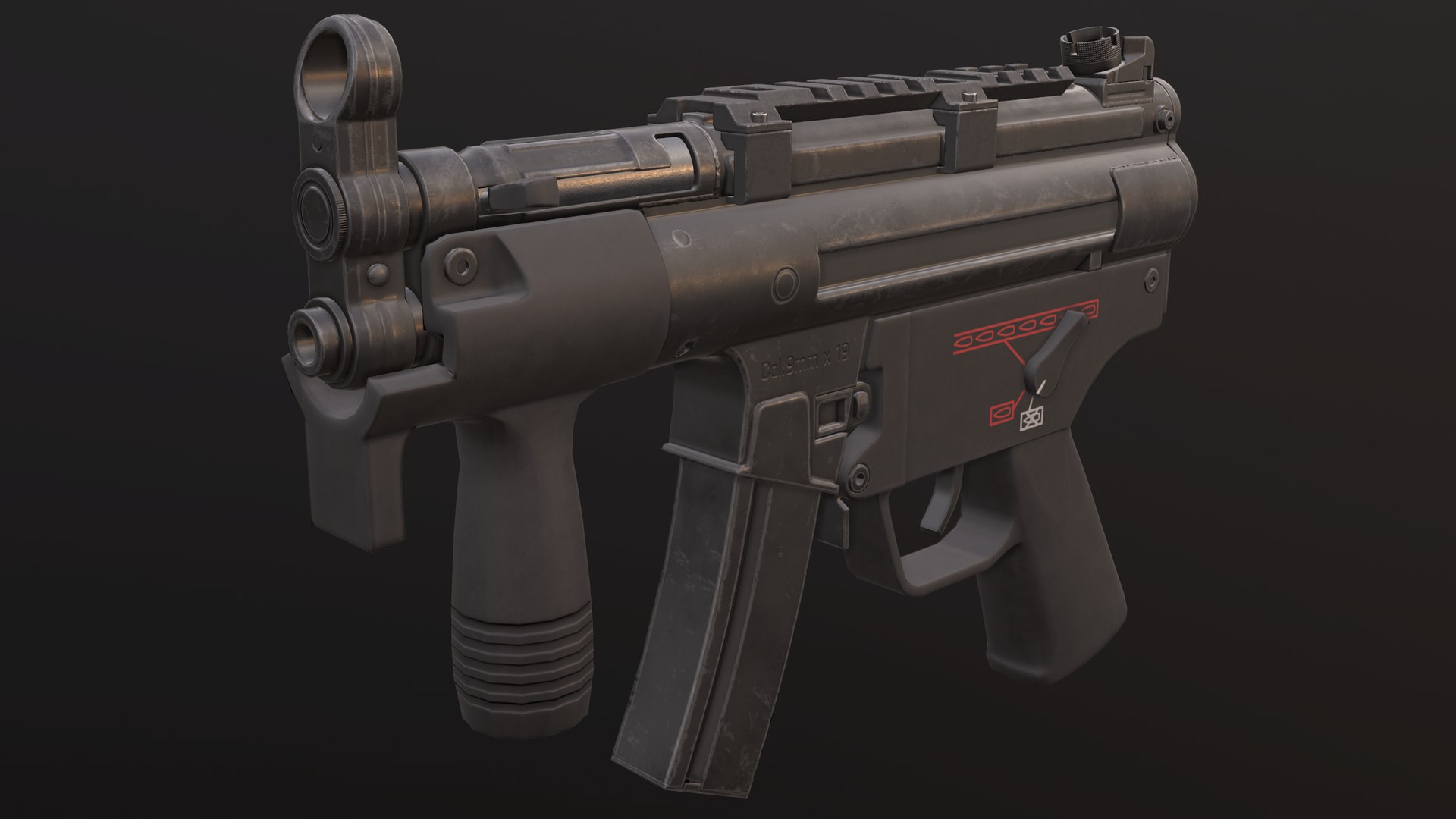 3D Mp5k Submachine Gun Model - TurboSquid 1249905