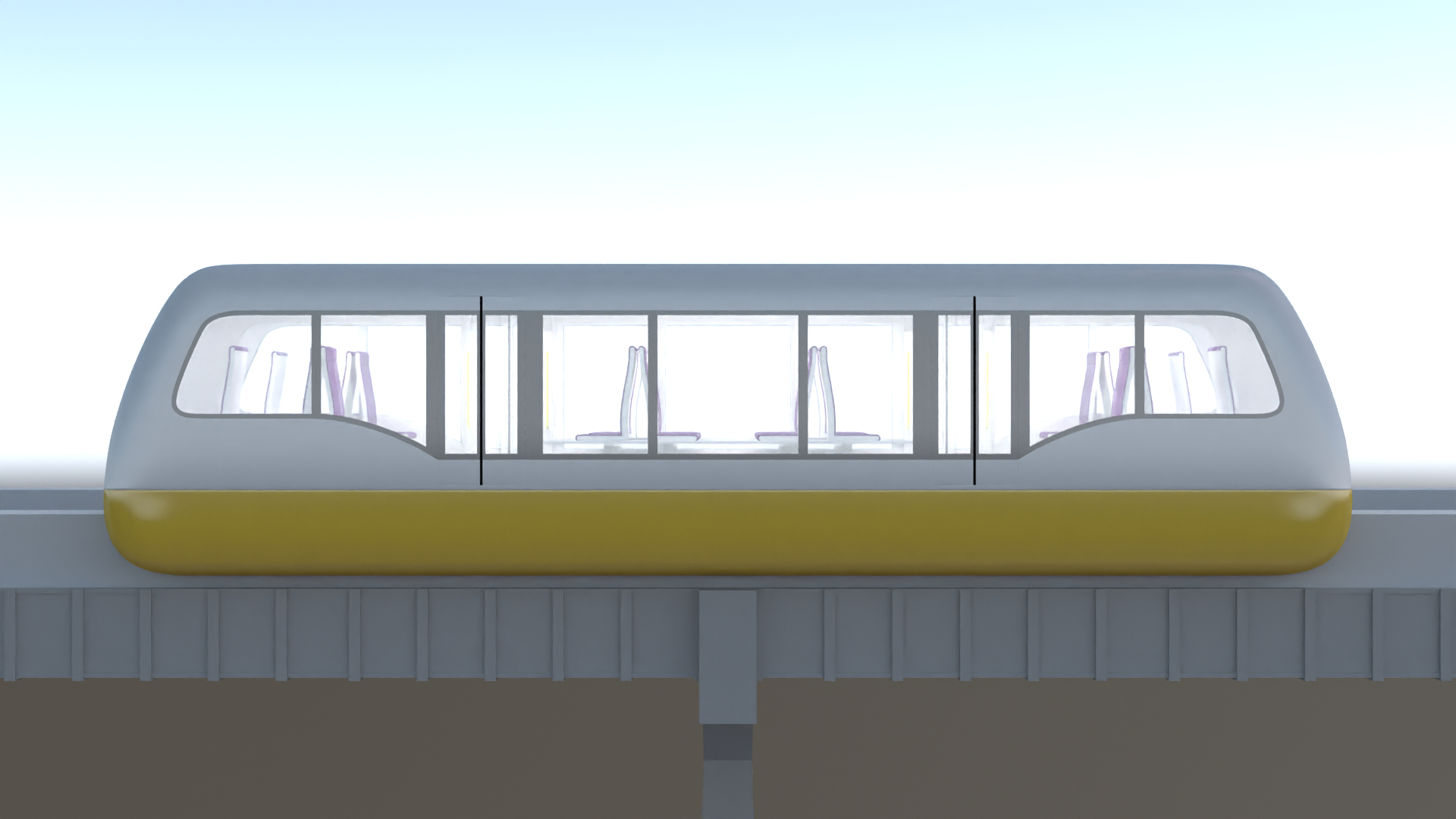 3D Monorail Trains Concepts 3 - TurboSquid 2064625