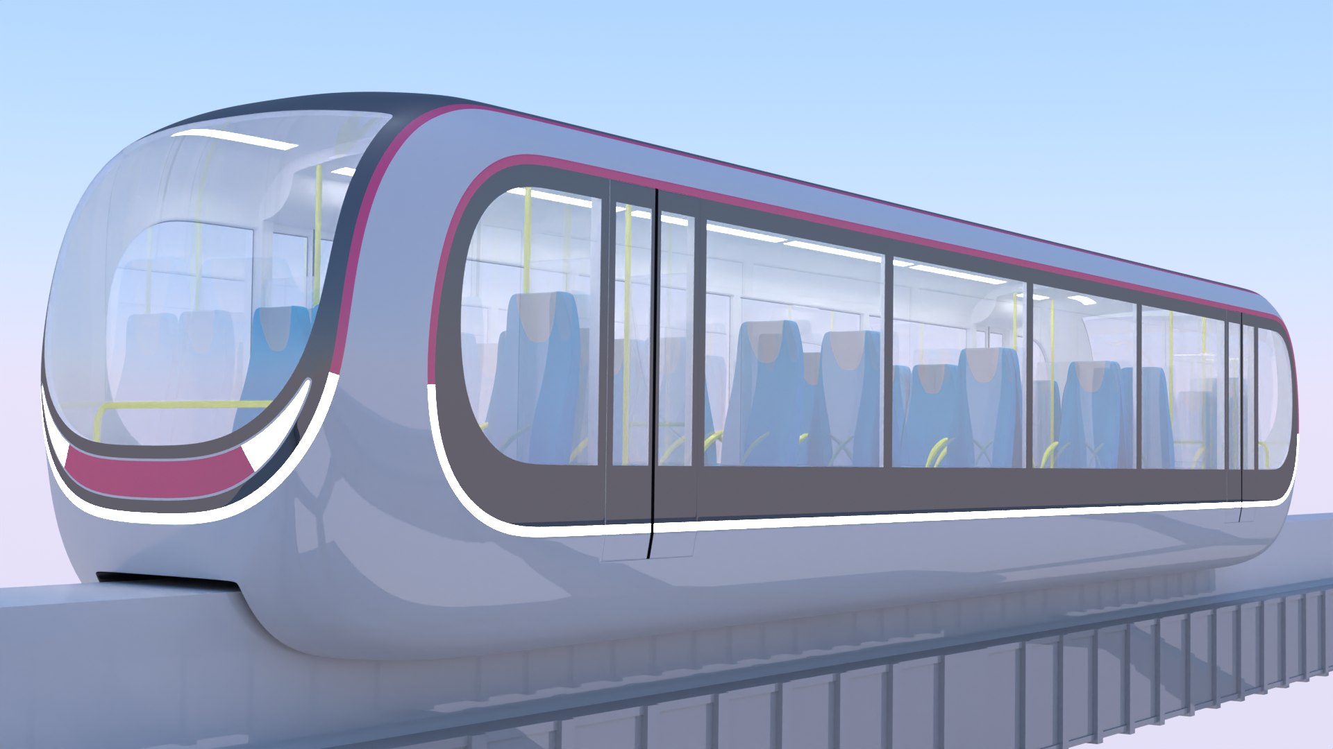 3D Monorail Trains Concepts 3 - TurboSquid 2064625