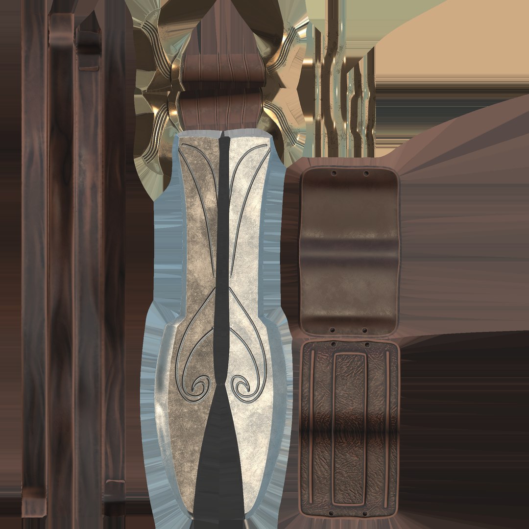 Cross Shoulder Scabbard Spartan Sword 3D - TurboSquid 1949700