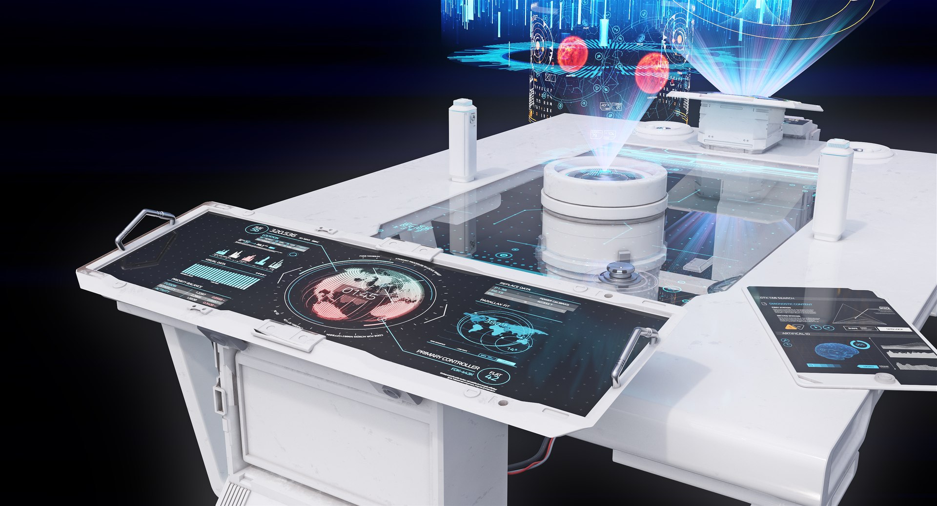 3d Table 3 Holograms