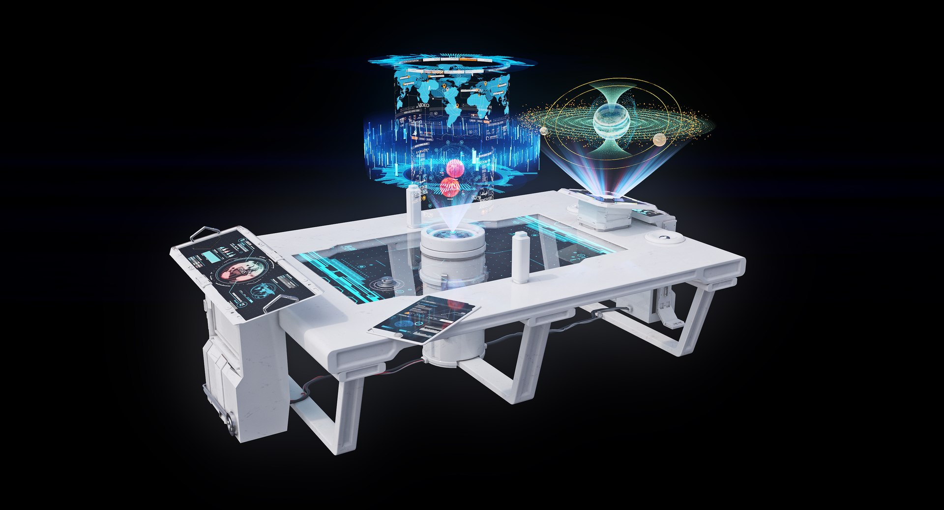 3d Table 3 Holograms