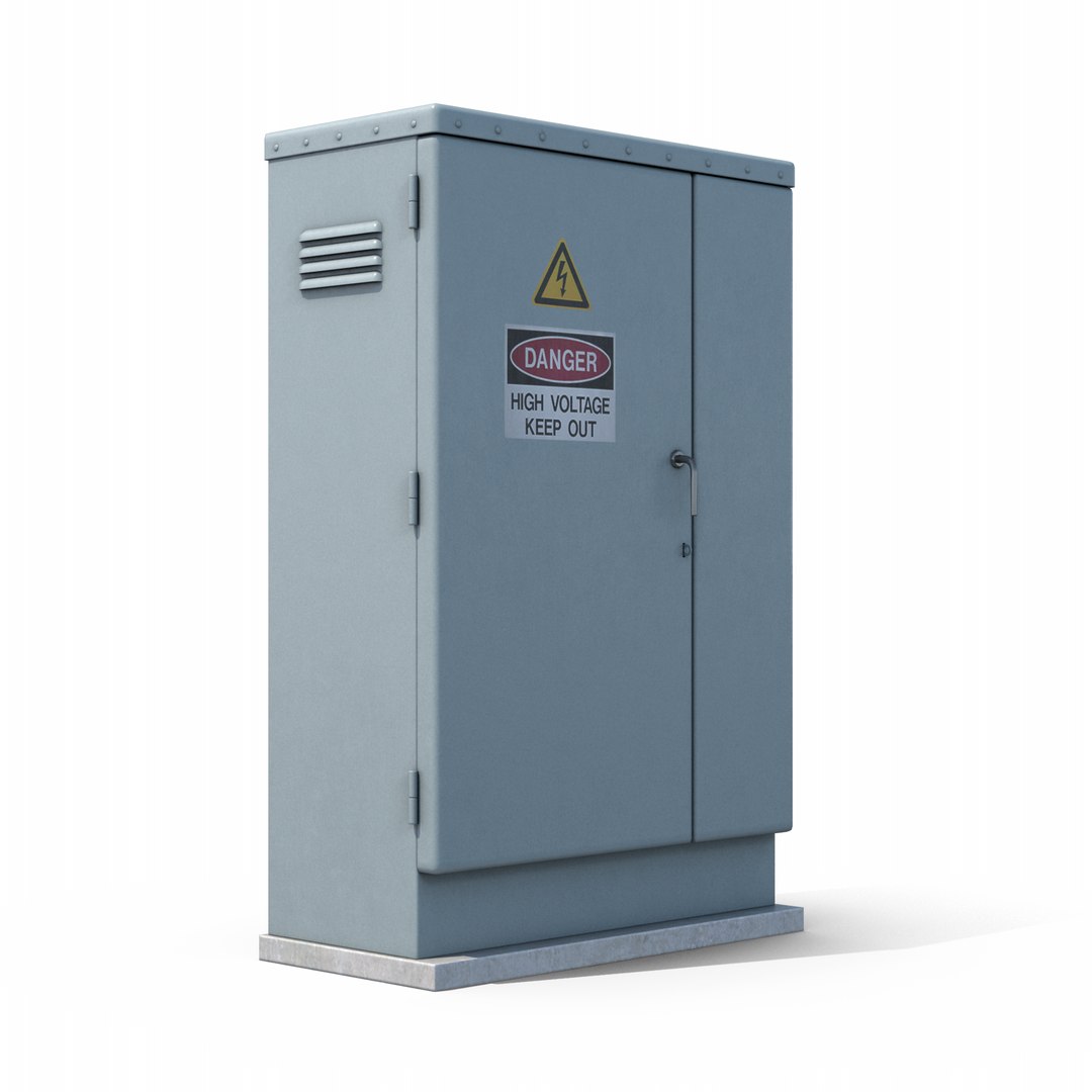 3D Electric Box Low Poly 2 - TurboSquid 2315801